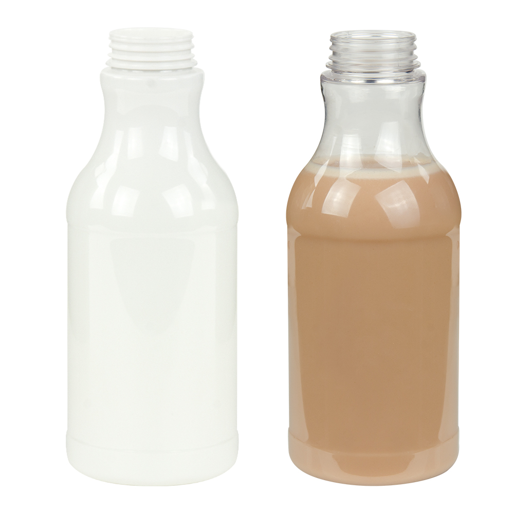 PET Pinch Neck Round Bottles with STT Neck | U.S. Plastic Corp.