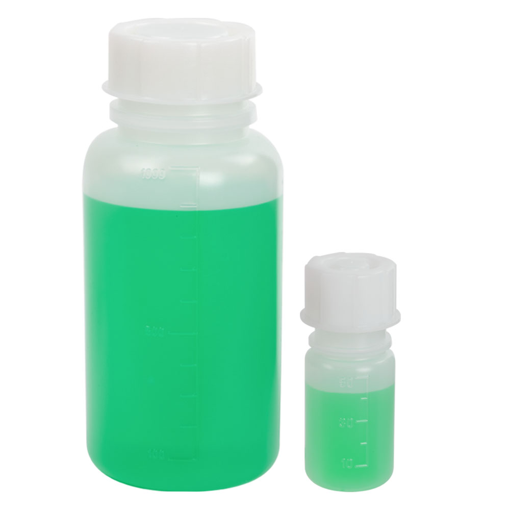 100mL Wide Mouth Graduated LDPE Bottle with Cap | U.S. Plastic Corp.