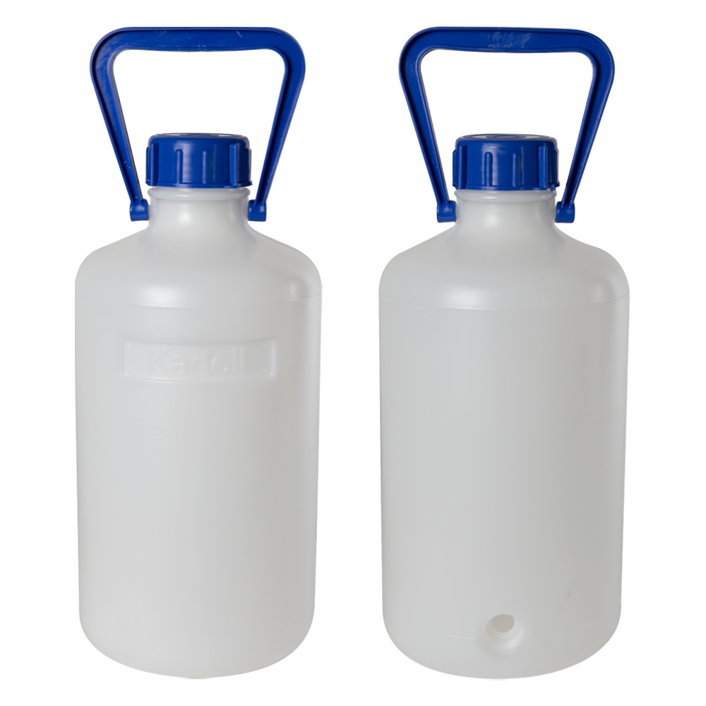 5 Liter Kartell® Heavy Walled Narrow Mouth HDPE Round Carboy | U.S ...