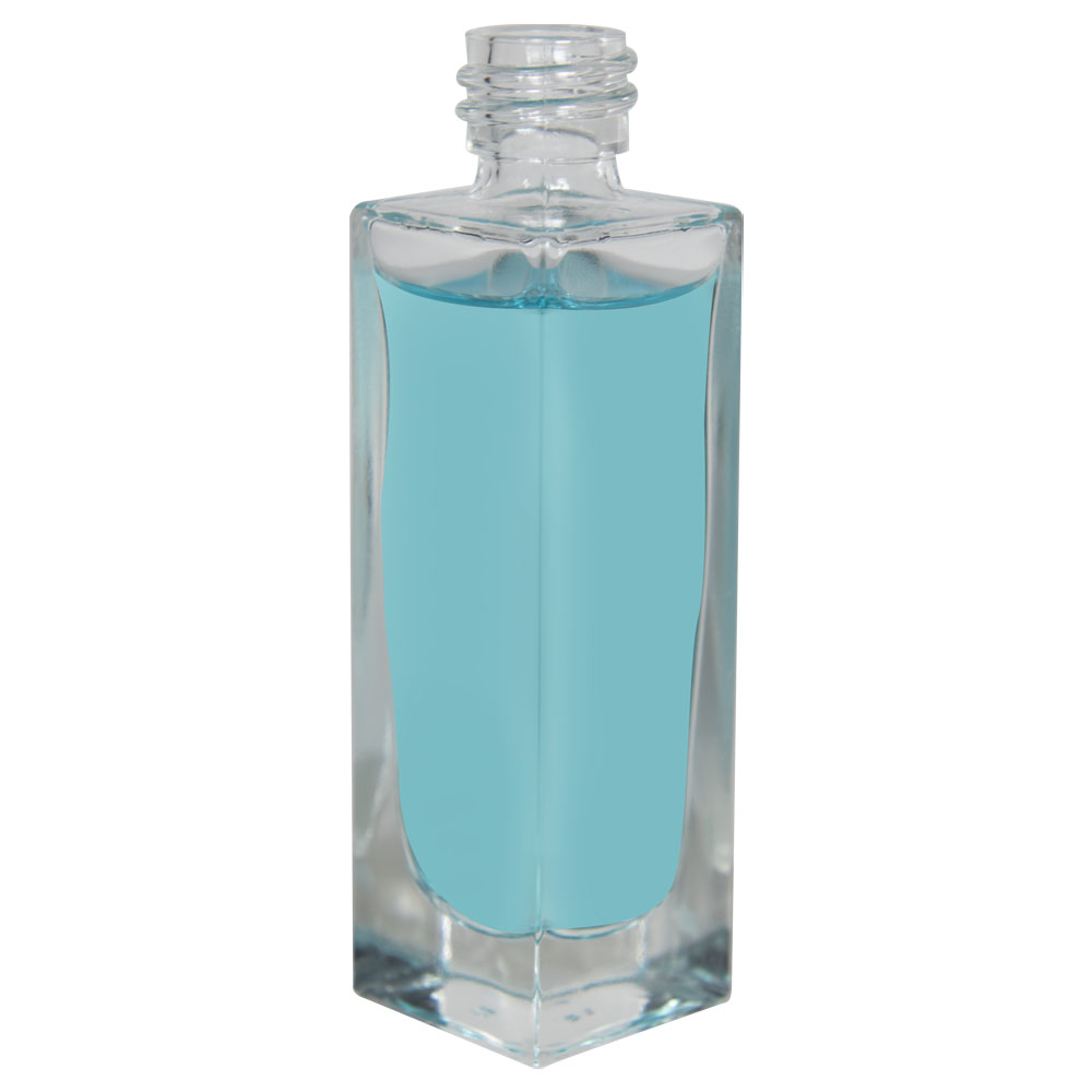 30mL Clear Tall Rectangular Glass Bottle with 18/415 Neck - Case of 270 ...