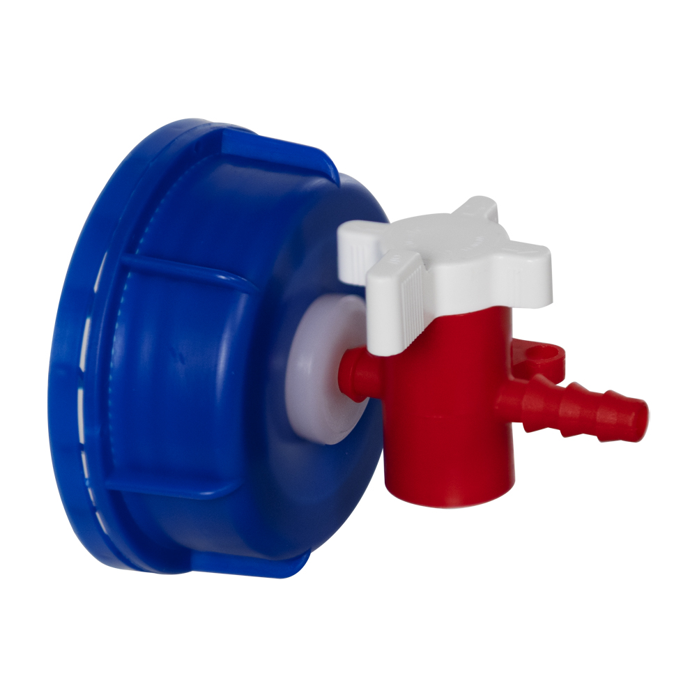 Blue Venting Valve-In Screw Cap | U.S. Plastic Corp.