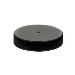 70/400 Black Polyethylene Unlined Ribbed Cap | U.S. Plastic Corp.