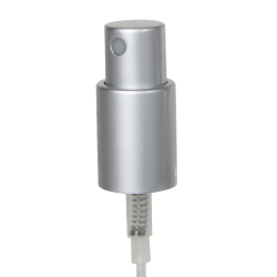 18mm Matte Silver Overcap with Insert | U.S. Plastic Corp.