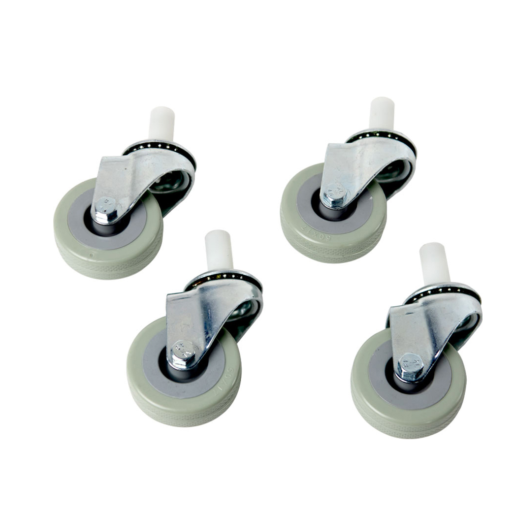 Set of 4 Metal Casters | U.S. Plastic Corp.