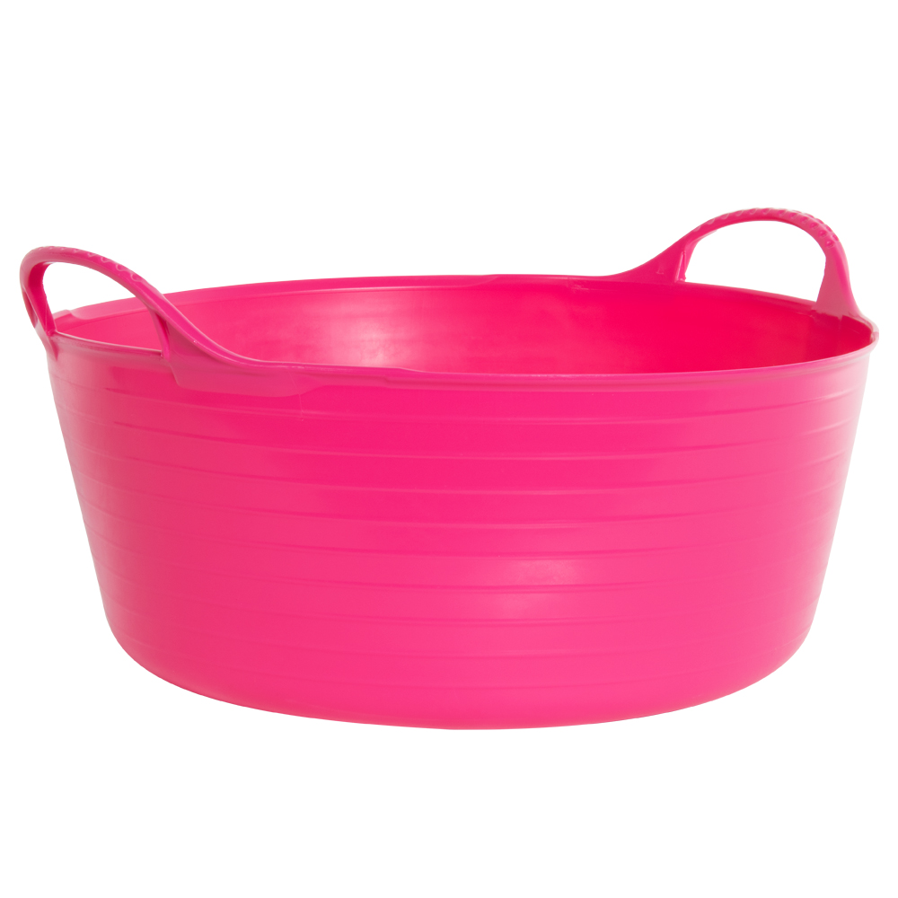 3.9 Gallon Pink Small Shallow Tub | U.S. Plastic Corp.