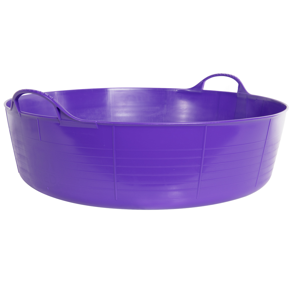 9 Gallon Purple Large Shallow Tub | U.S. Plastic Corp.