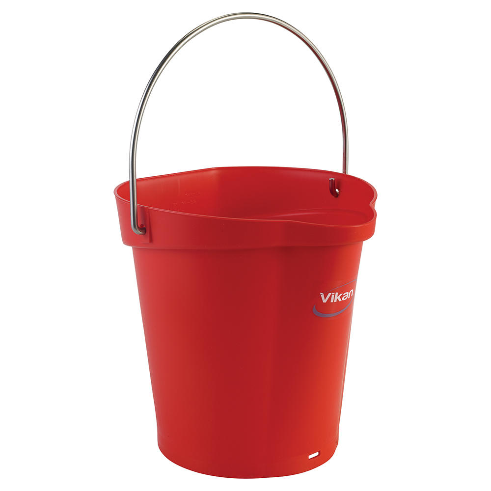 1.58 Gallon Vikan® Red Polypropylene Bucket | U.S. Plastic Corp.