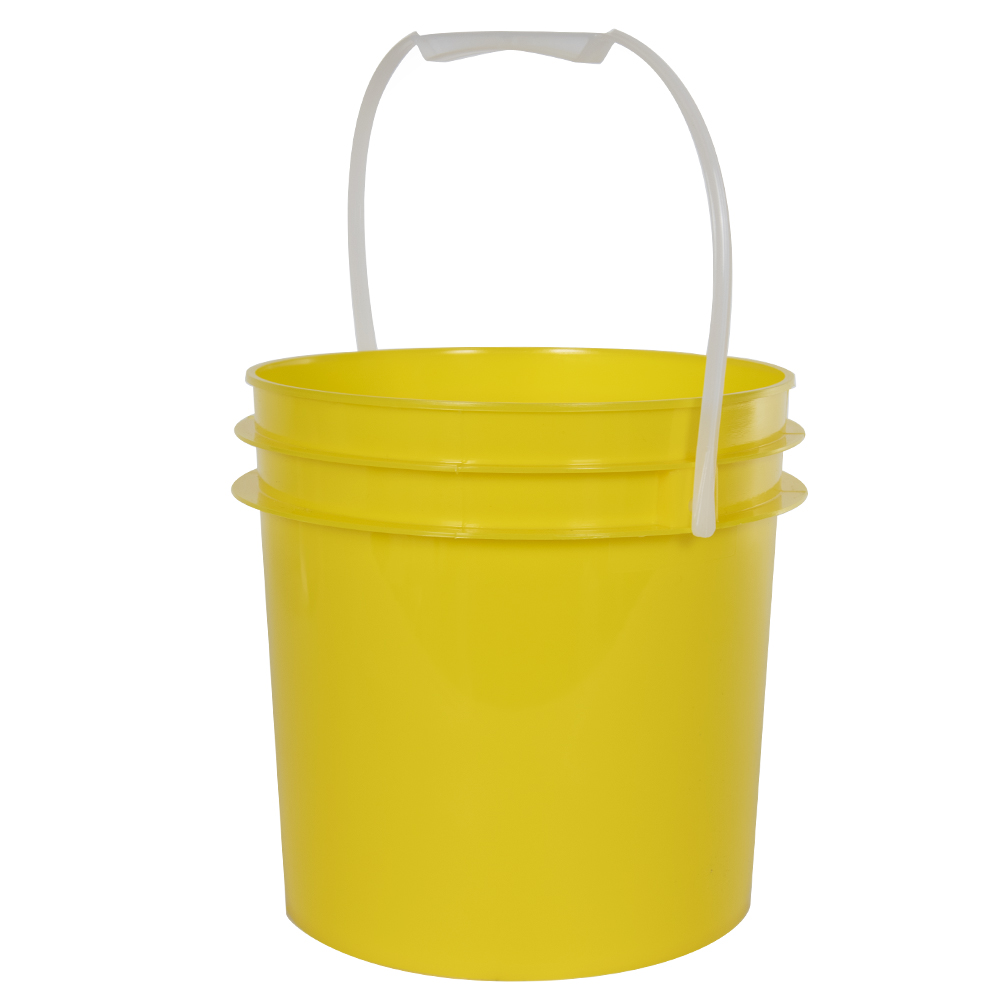 Yellow 1 Gallon Bucket (Lid Sold Separately) | U.S. Plastic Corp.