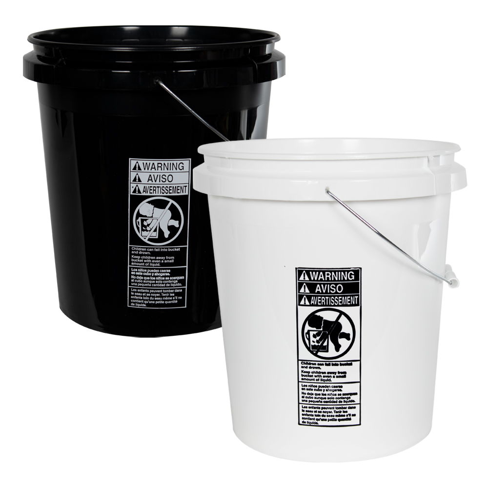 Economy 5 Gallon Buckets Lids U S Plastic Corp 