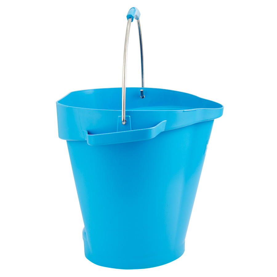 5.28 Gallon Vikan® Blue Polypropylene Bucket | U.S. Plastic Corp.