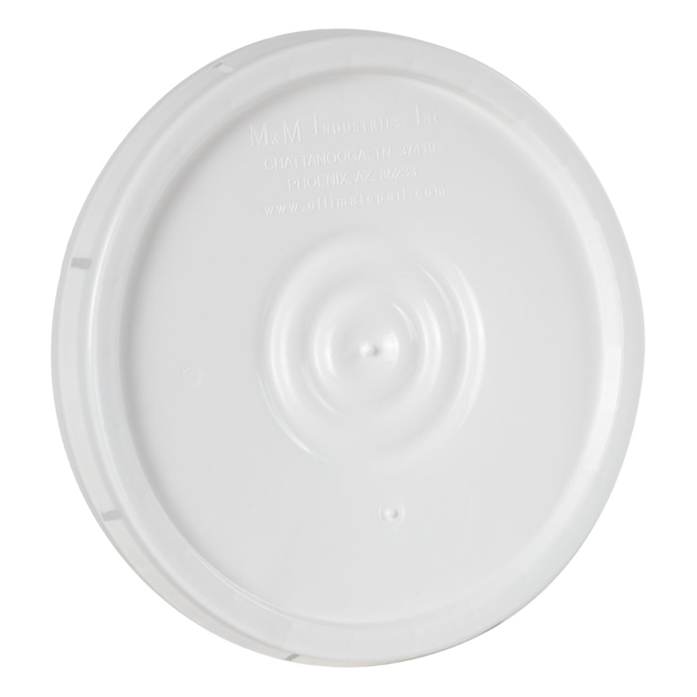 White Tear Tab Lid for 1 Gallon Pail | U.S. Plastic Corp.