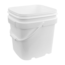 13 Gallon White EZ Stor Pail | U.S. Plastic Corp.
