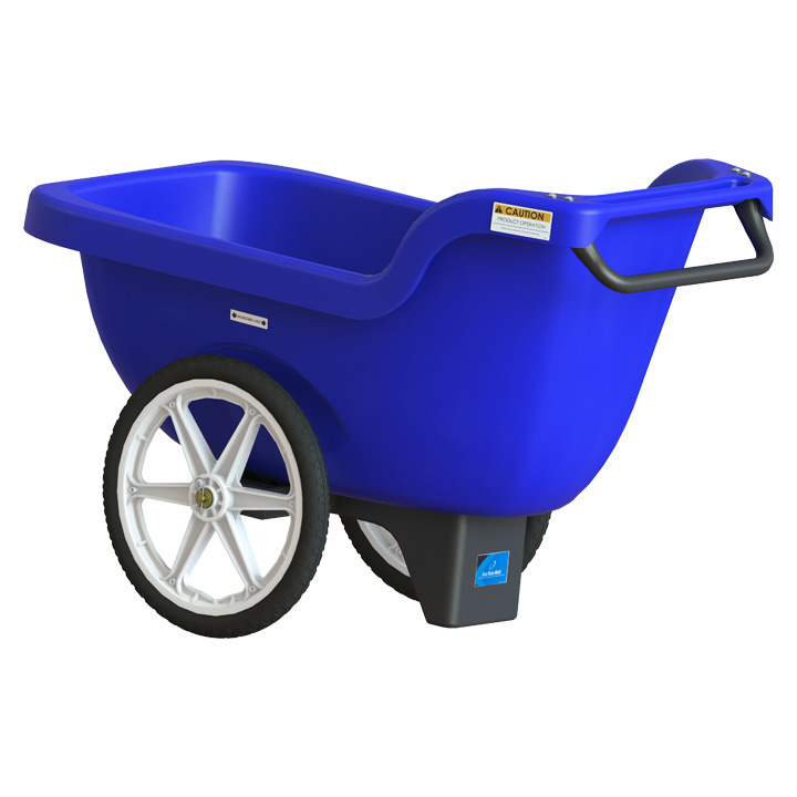 Blue 7.5 Cu. Ft. Lil' Lugger Utility/Dock Cart | U.S. Plastic Corp.