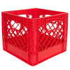 Colored Vented Dairy Crates | U.S. Plastic Corp.