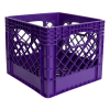 Colored Vented Dairy Crates | U.S. Plastic Corp.
