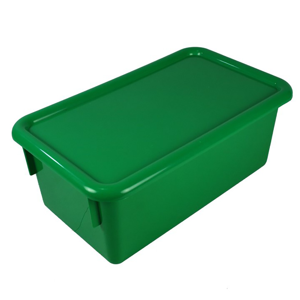 Green Stowaway® Box with Lid - 8" L X 13-1/2" W X 5-1/2" Hgt. | U.S ...