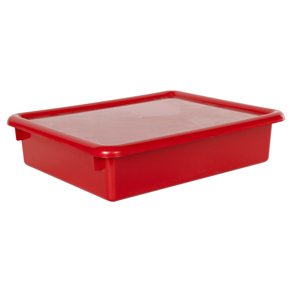 Red Stowaway® Letter Box with Lid - 13-1/2" L x 10-1/2" W x 3" Hgt. | U ...