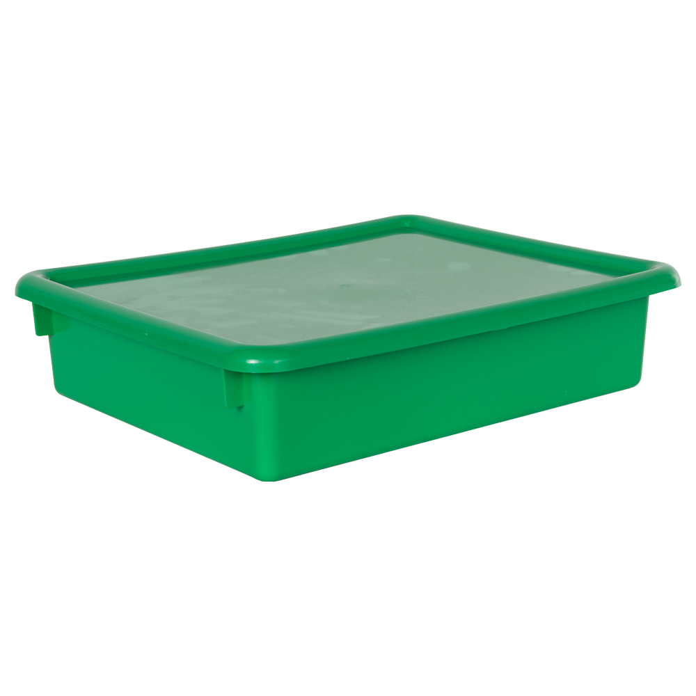 Green Stowaway® Letter Box with Lid - 13-1/2" L x 10-1/2" W x 3" Hgt ...