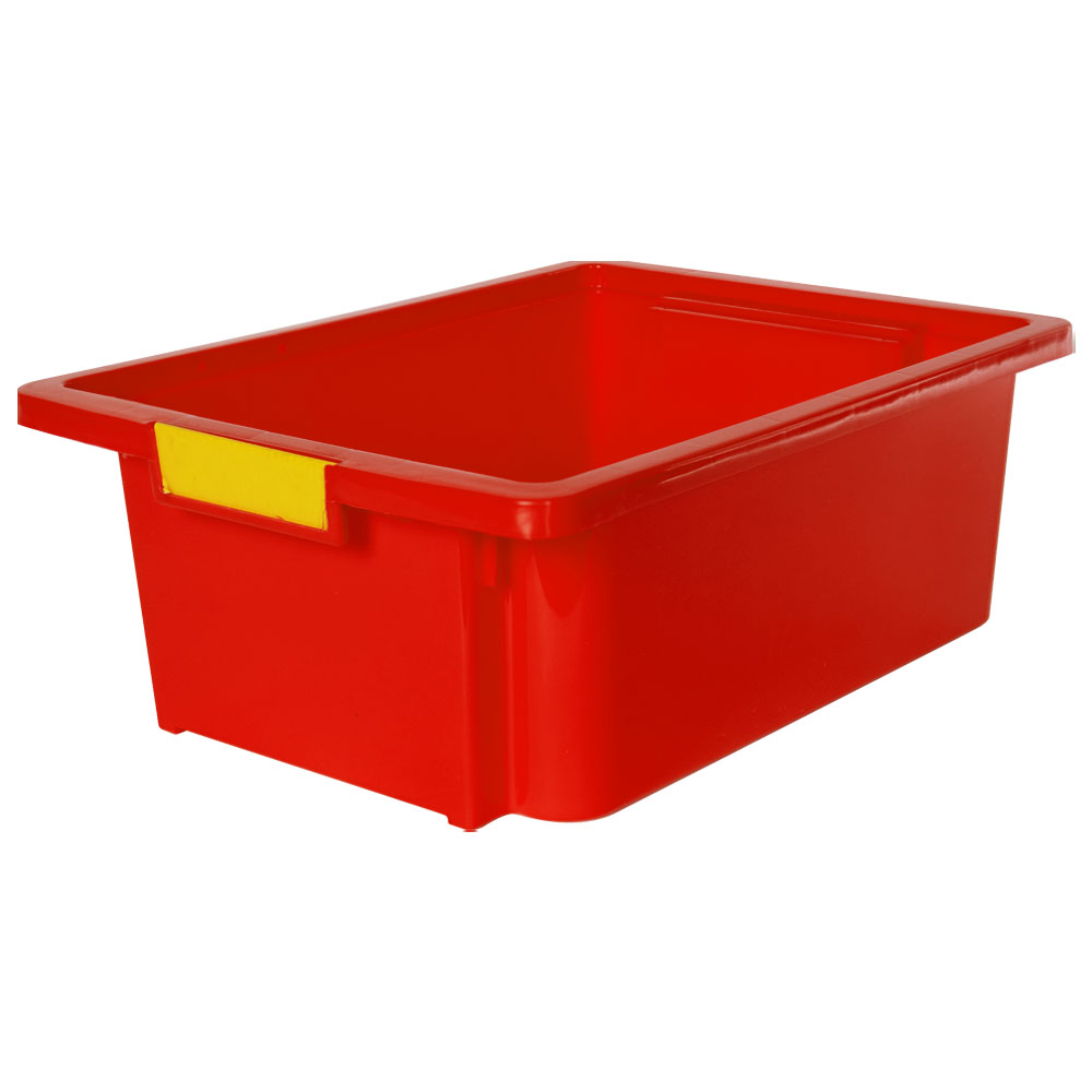 Red Stow 'N' Tell® HD Nest Stacking Bin - 16-1/4" L x 12" W x 6" Hgt ...