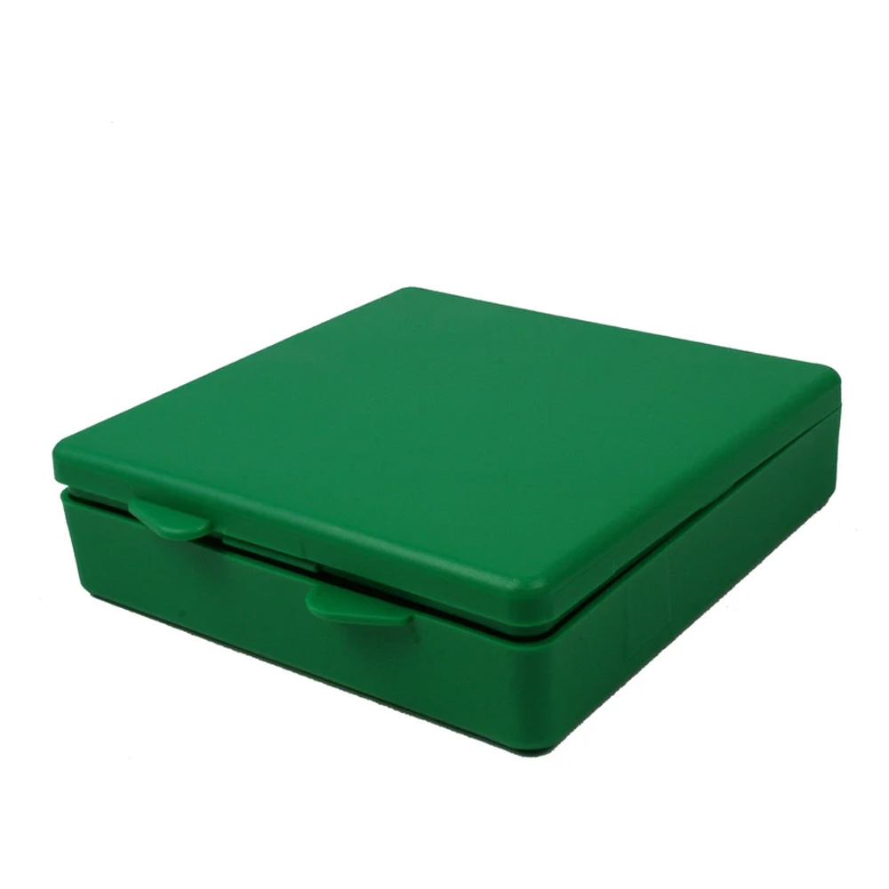 Green Micro Box - 4" L x 4" W x 1" Hgt. | U.S. Plastic Corp.