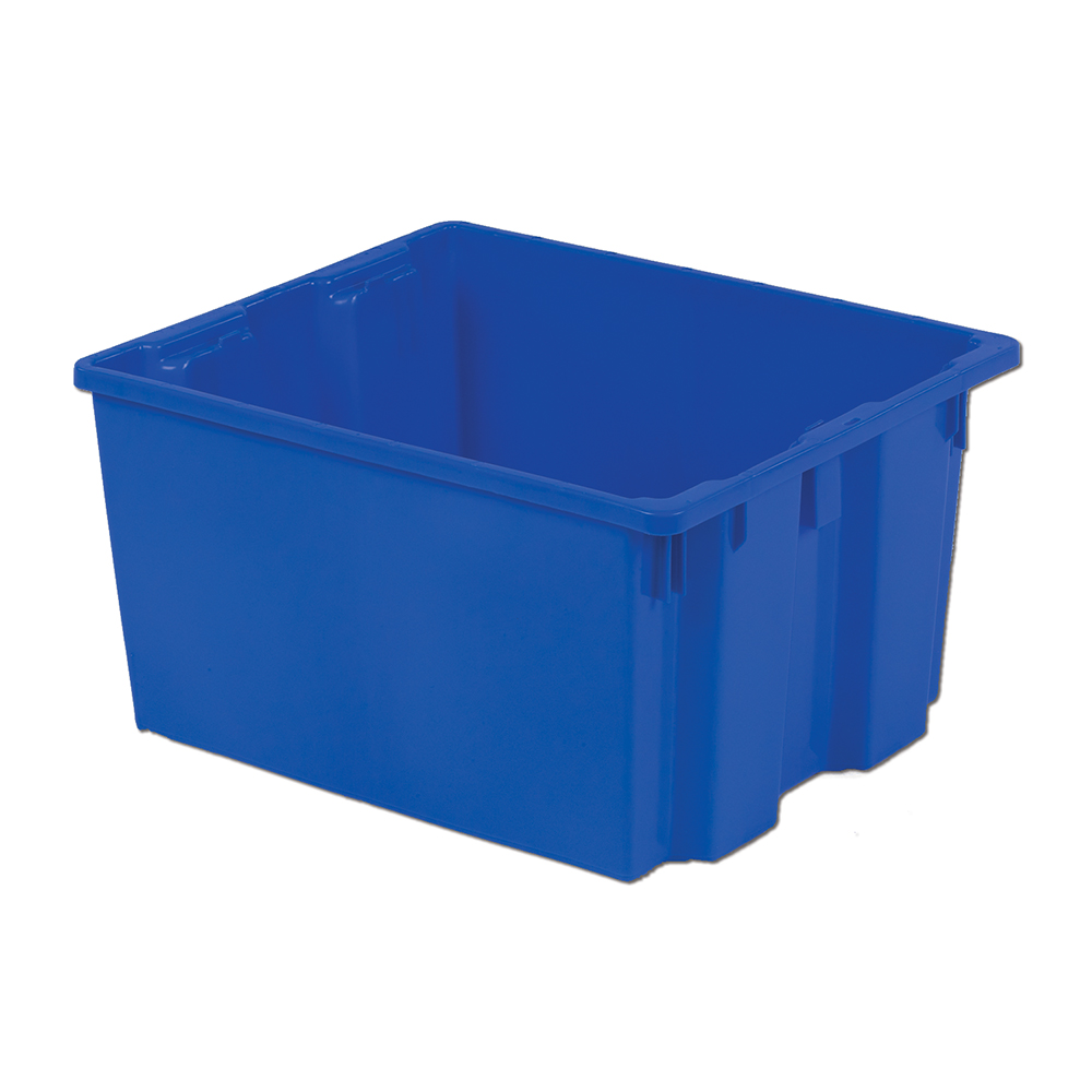 24" L x 20" W x 13" Hgt. Dark Blue Polylewton® Stack-N-Nest® Container ...