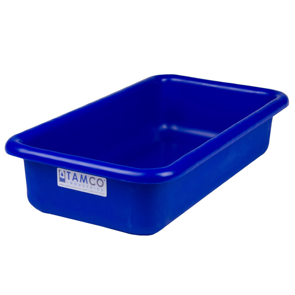 18" L x 10" W x 4" Hgt. Blue Polyethylene Tamco® Tote Pan | U.S ...