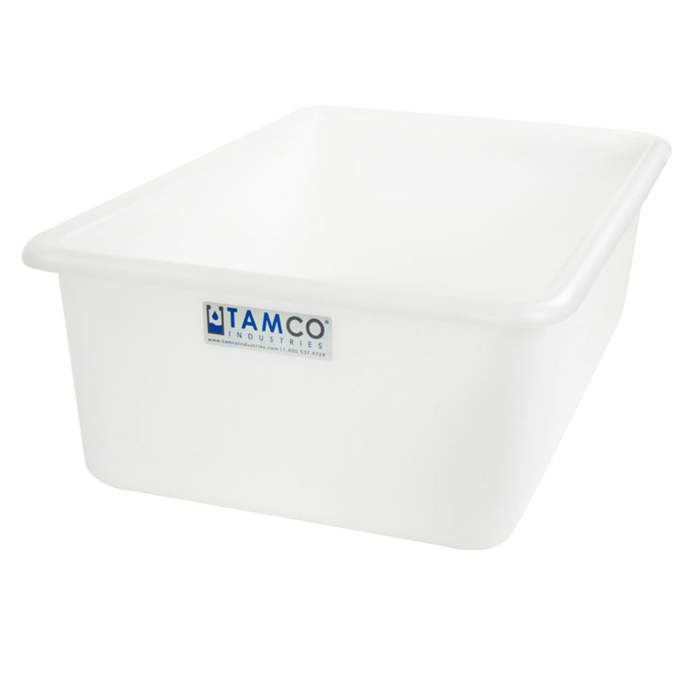 24" L x 16" W x 8" Hgt. Natural Polyethylene Tamco® Tote Pan | U.S ...