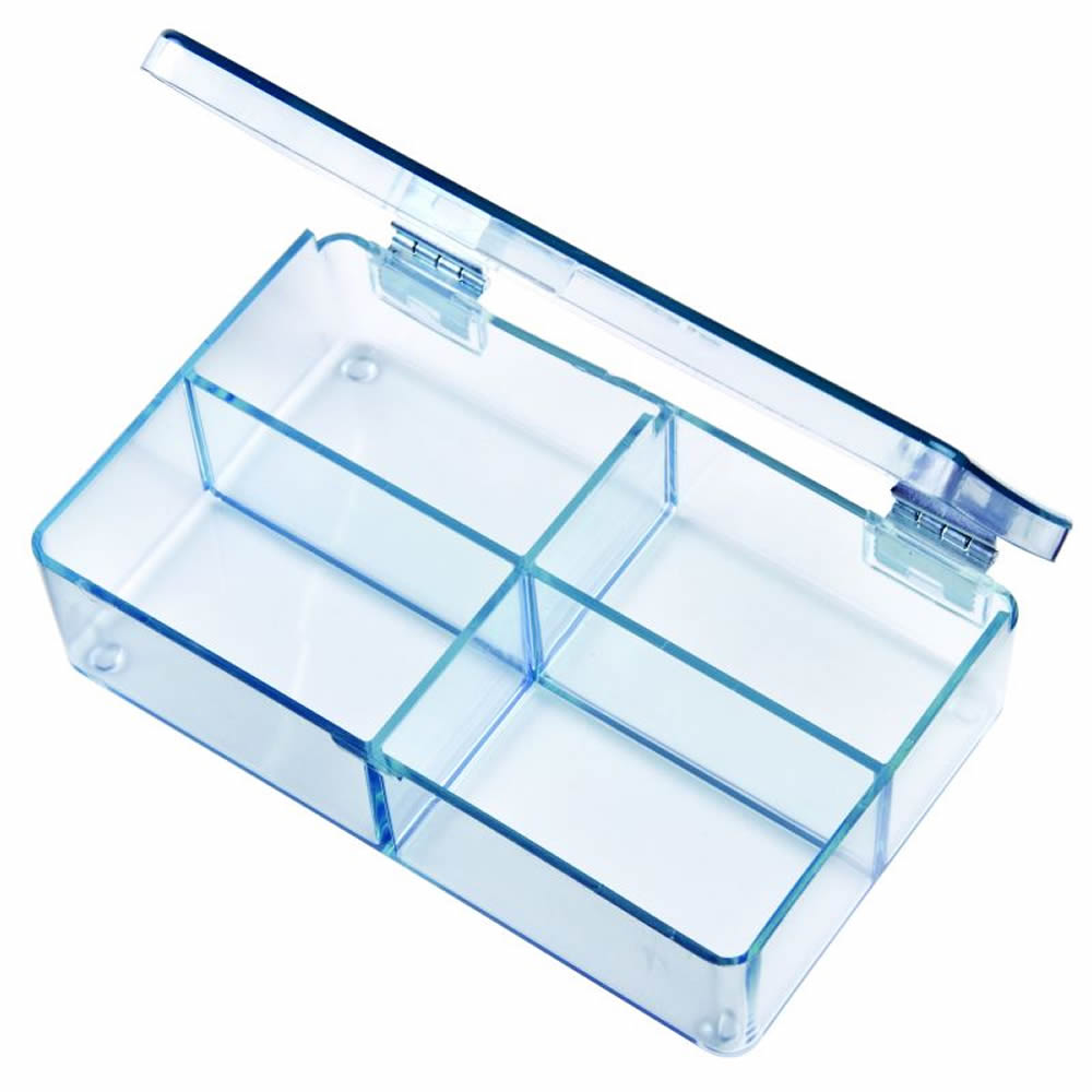 Mighty-Tuff™ Box with 4 Compartments - 4-5/16" L x 2-5/8" W x 1-1/16 ...