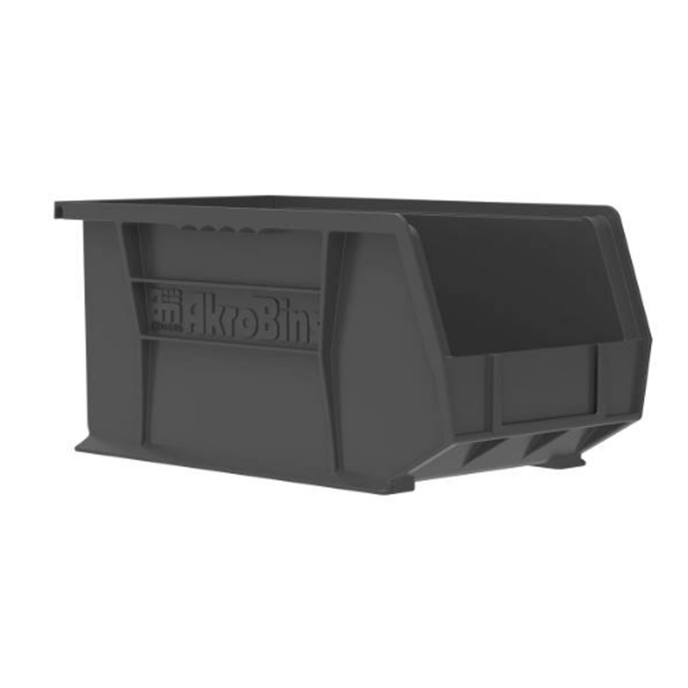 14-3/4" L x 8-1/4" W x 7" Hgt. OD Black Storage Bin | U.S. Plastic Corp.