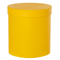 Red Roundabout Container with Lid | U.S. Plastic Corp.