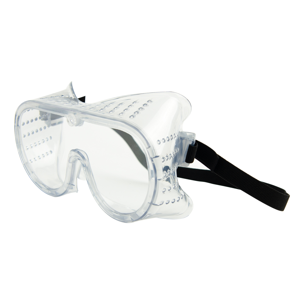 Clear Perforated Protective Safety Goggles with Rubber Strap | U.S ...
