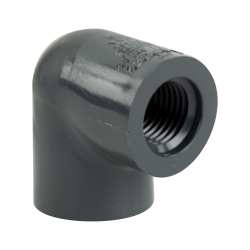 3/4" Schedule 80 Gray PVC Threaded 90° Elbow | U.S. Plastic Corp.
