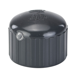 2" Schedule 80 Gray PVC Threaded Cap | U.S. Plastic Corp.