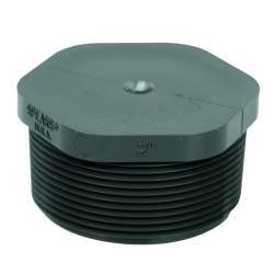 1/2" Schedule 80 Gray PVC Threaded Plug | U.S. Plastic Corp.