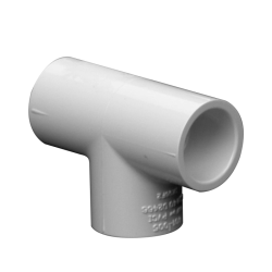 3" Schedule 80 Gray PVC Socket Tee | U.S. Plastic Corp.