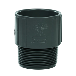 1/2" Schedule 40 Gray PVC MIPT x Socket Male Adapter | U.S. Plastic Corp.