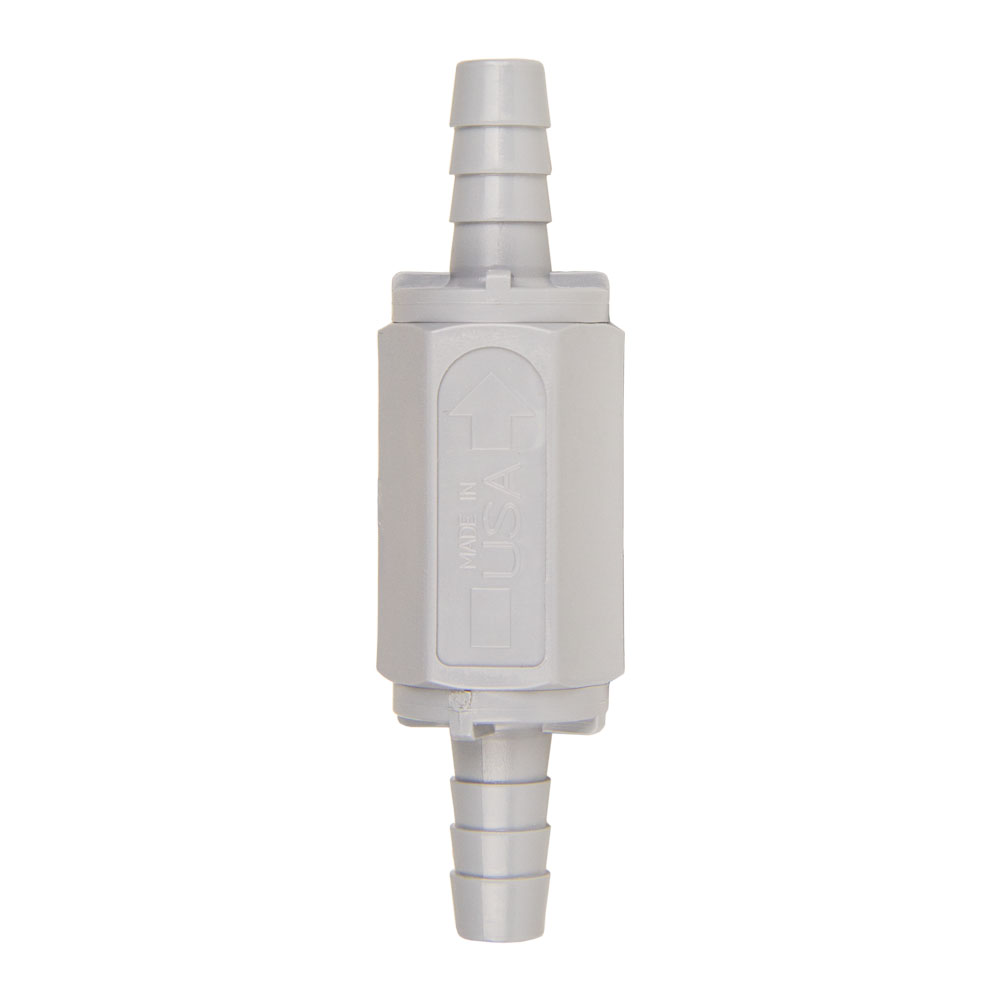 3/8" Hose Barb x 3/8" Hose Barb Series 426 PVC Check Valve with Buna-N ...