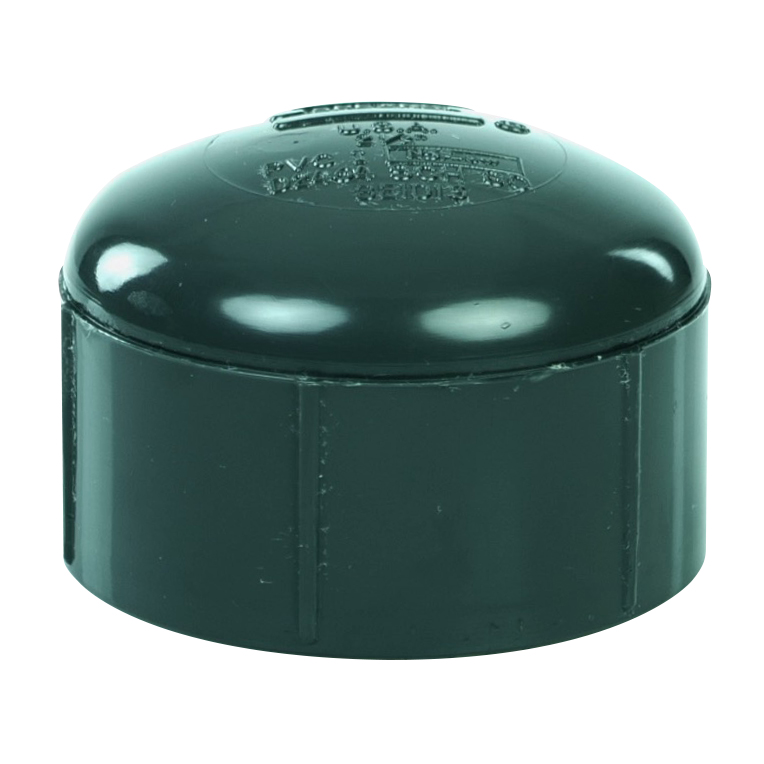 2-1/2" Schedule 80 Gray PVC Threaded Cap | U.S. Plastic Corp.