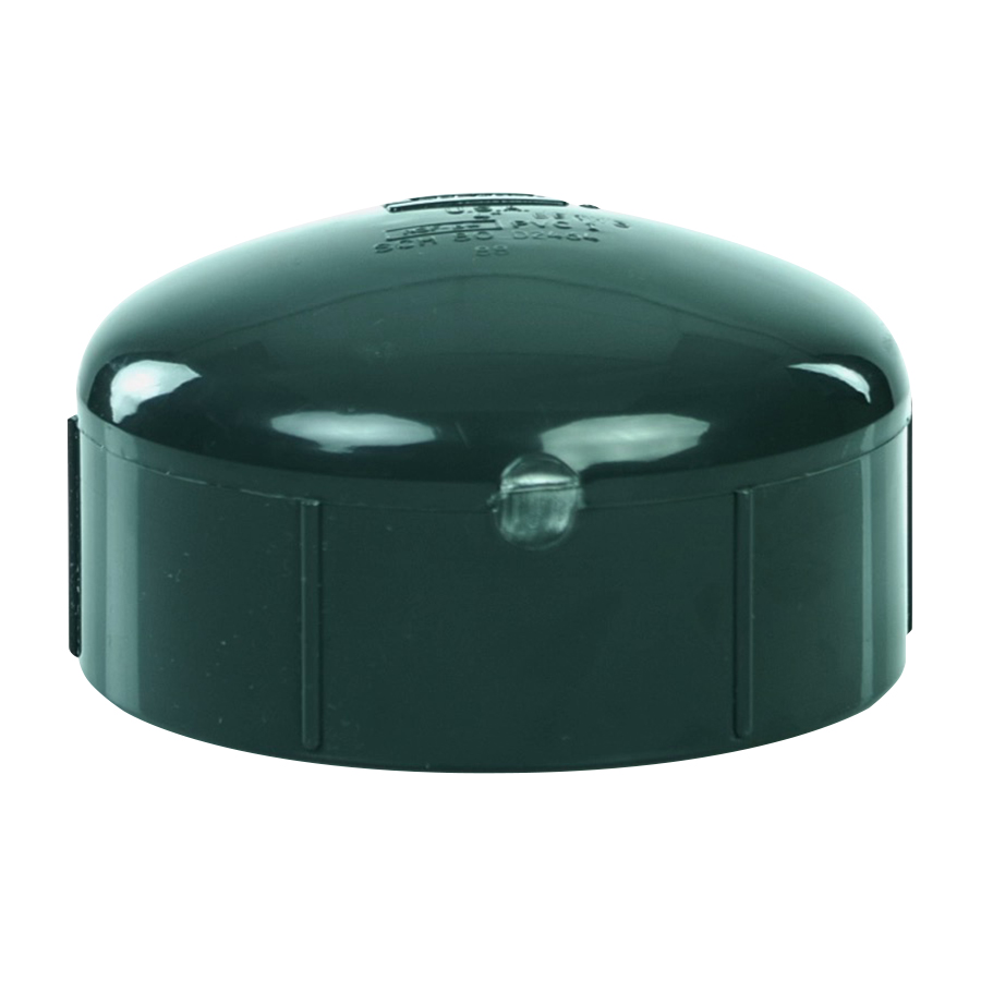 4" Schedule 80 Gray PVC Threaded Cap | U.S. Plastic Corp.