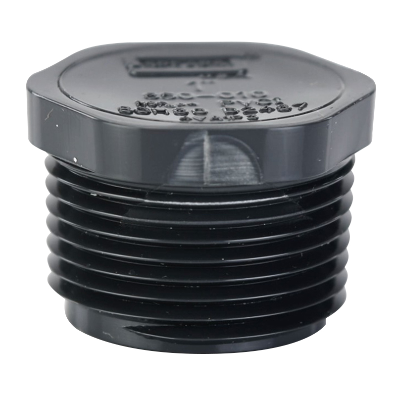 1" Schedule 80 Gray PVC Threaded Plug | U.S. Plastic Corp.