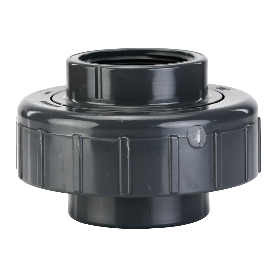 2-1/2" Schedule 80 Gray PVC Threaded Union | U.S. Plastic Corp.