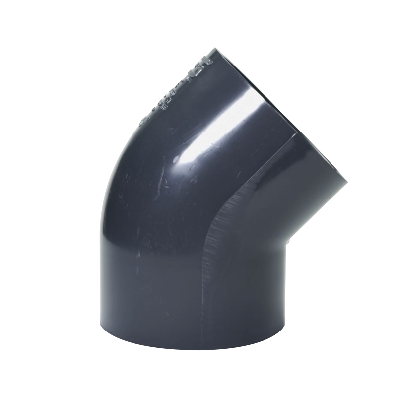 6" Schedule 40 Gray PVC Socket 45° Elbow | U.S. Plastic Corp.