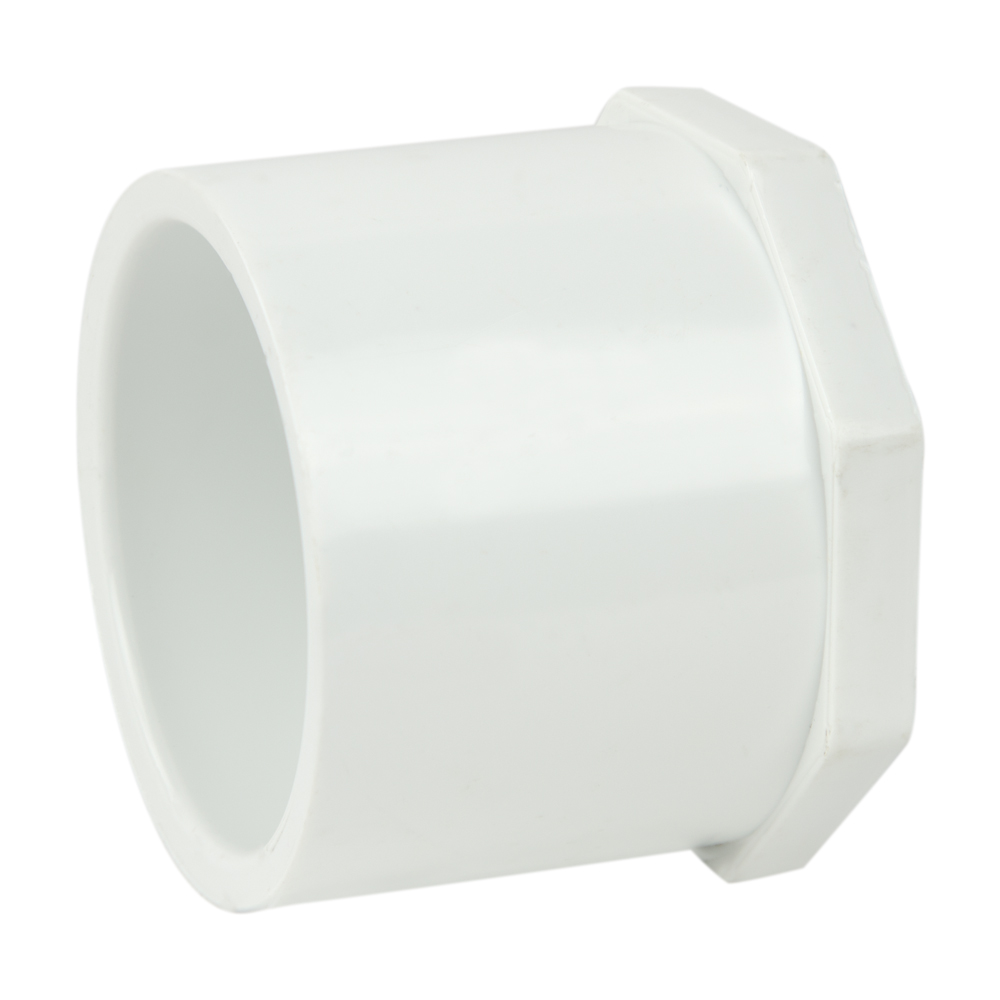 2-1/2" Schedule 40 White PVC Spigot Plug | U.S. Plastic Corp.