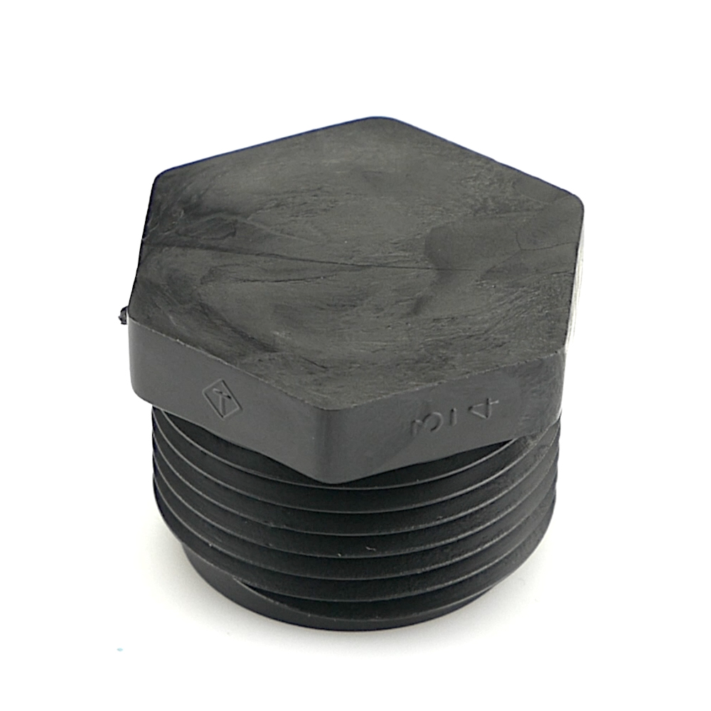 3/4" NPT Black HDPE Plug | U.S. Plastic Corp.