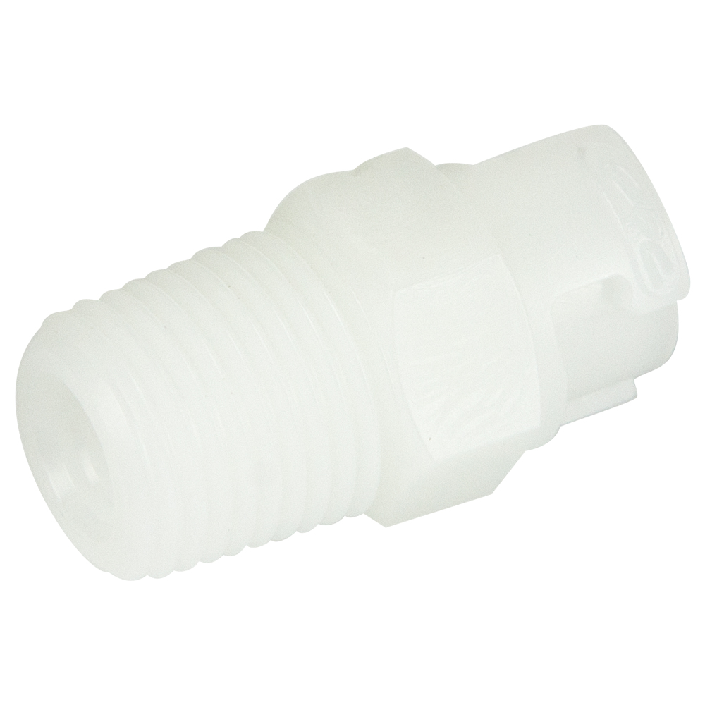 1/8" MNPT Acetal In-Line Coupling Body - Straight Thru (Insert Sold ...