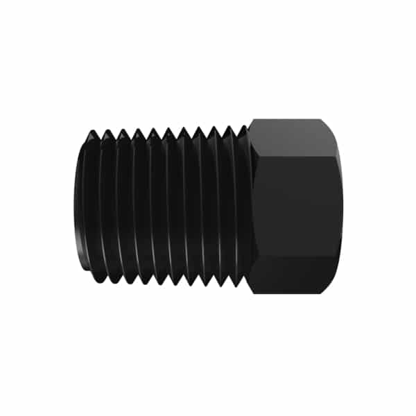 1/4" NPT Black Nylon Threaded Plug | U.S. Plastic Corp.