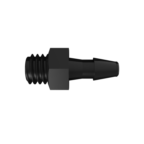 3/32" Tube ID x 10-32 UNF Thread Black Nylon Threaded Adapter | U.S ...