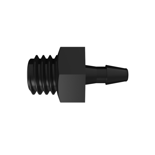 1/16" Tube ID x 10-32 UNF Thread Black Nylon Threaded Adapter | U.S ...