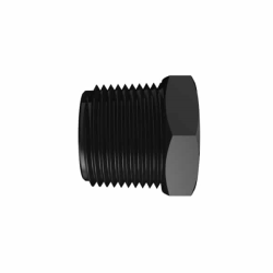 1/4" NPT Natural Kynar® PVDF Threaded Plug | U.S. Plastic Corp.