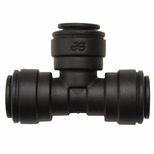 5/16" Tube OD Black Polypropylene Union Tee | U.S. Plastic Corp.